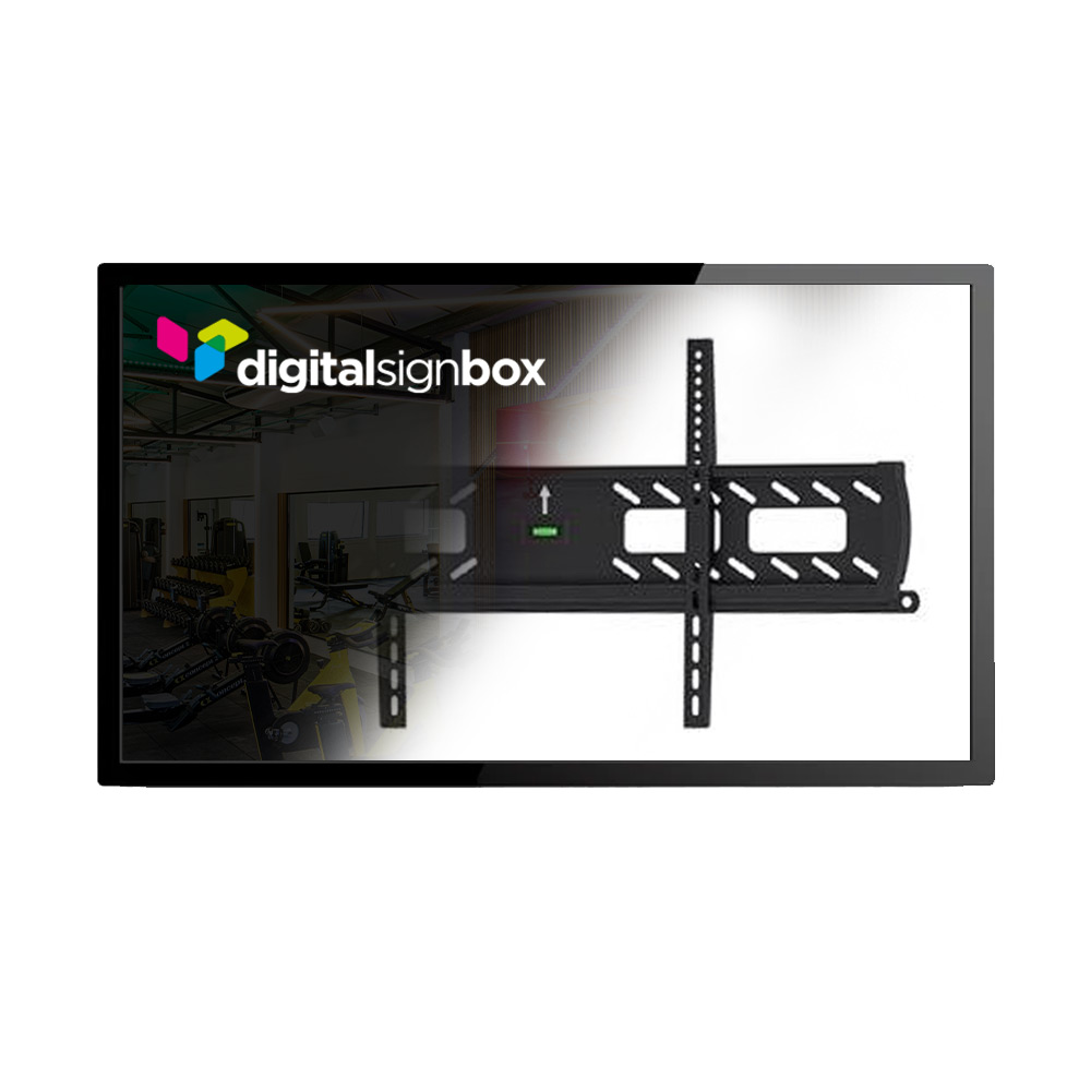 Digital Screen Lockable Landscape Wall Mount (37" - 70") | Digital Signbox