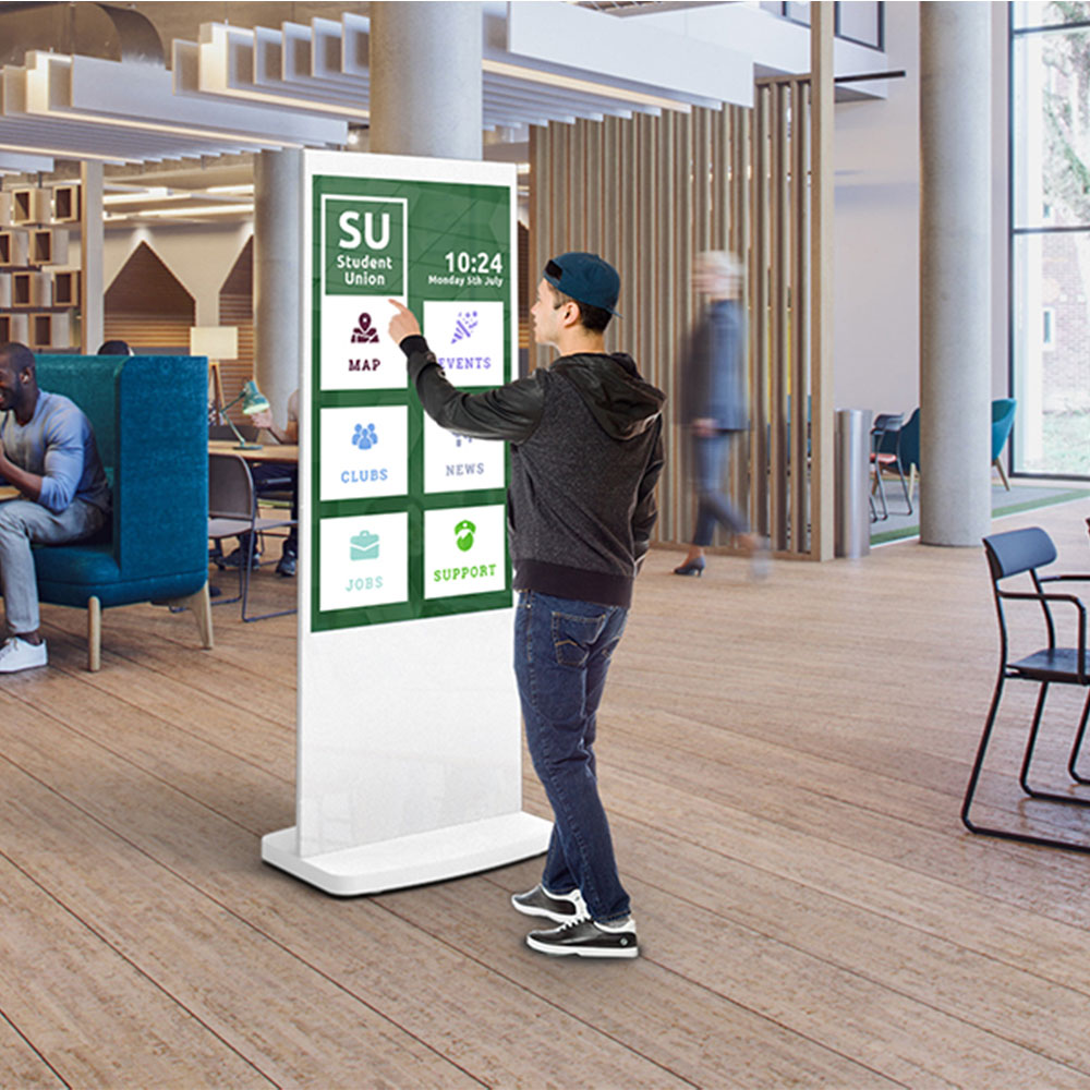 Freestanding Digital PCAP Touch Screen Posters | Digital Signbox